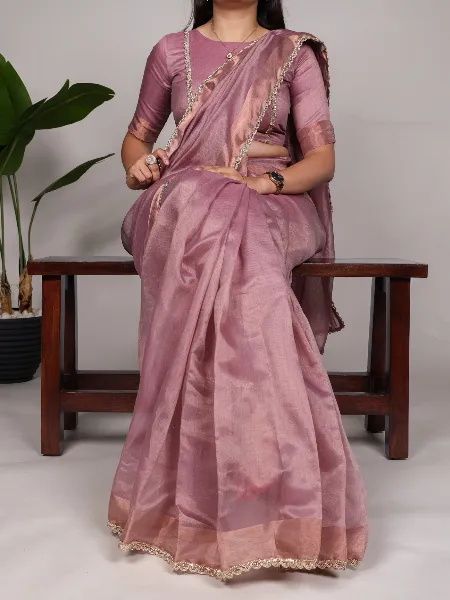 Onion Color Mannat Silk Saree With Zari Weaving Work South Indian Saree ...
